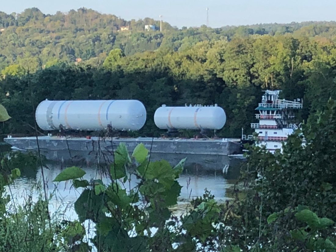 Pieces of Monaca cracker plant travel Ohio River | News, Sports, Jobs ...